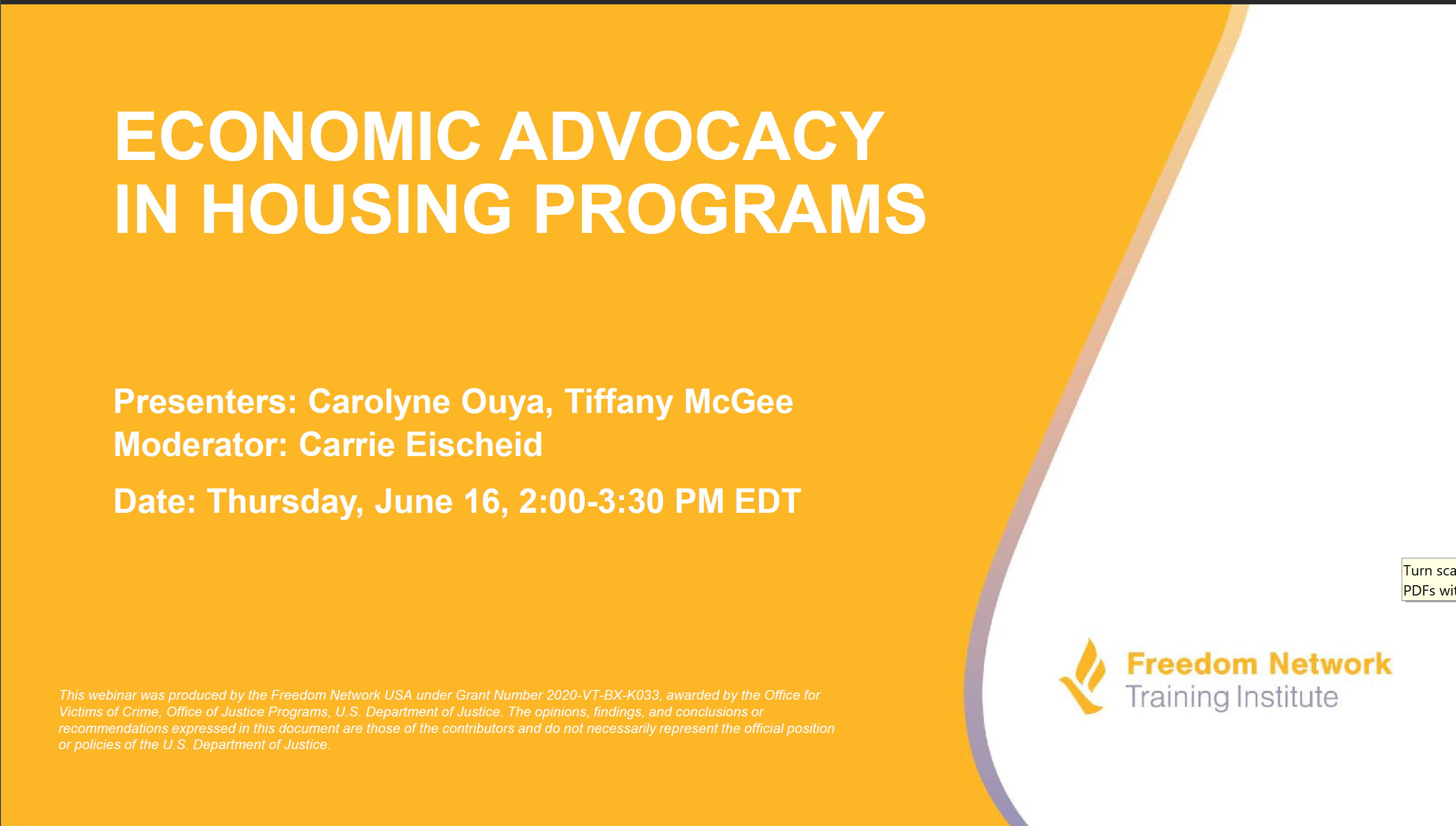 Economic Advocacy In Housing Programs Freedom Network USA Economic Advocacy In Housing Programs Freedom Network USA