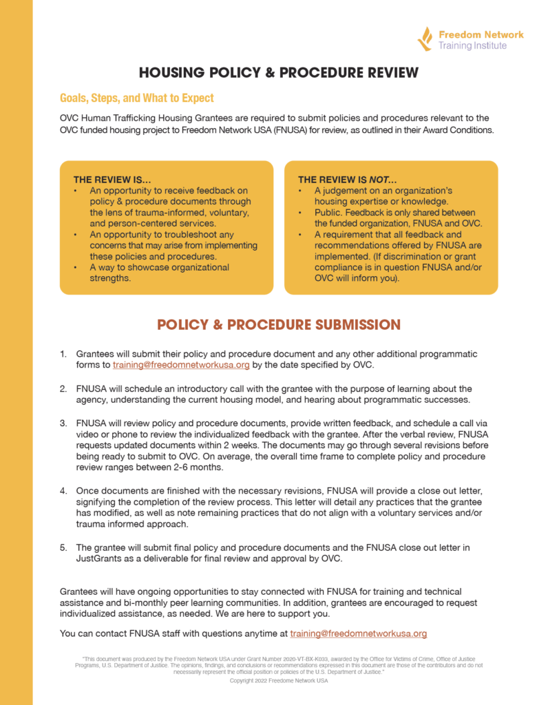 Training | Resource Library for Human Trafficking Professionals